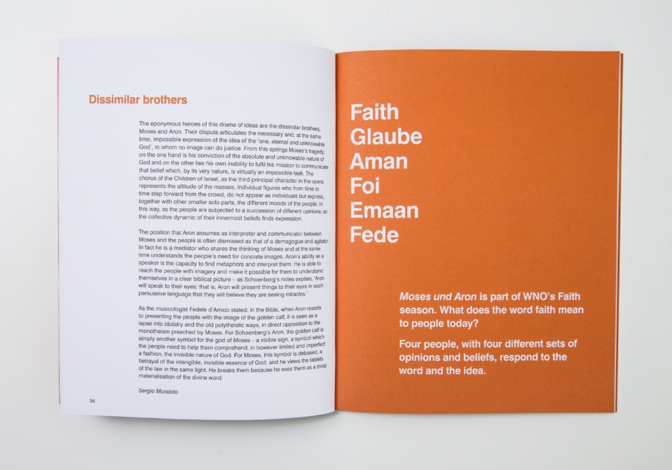 Welsh National Opera | Print: Season Programmes | Newman+Eastwood